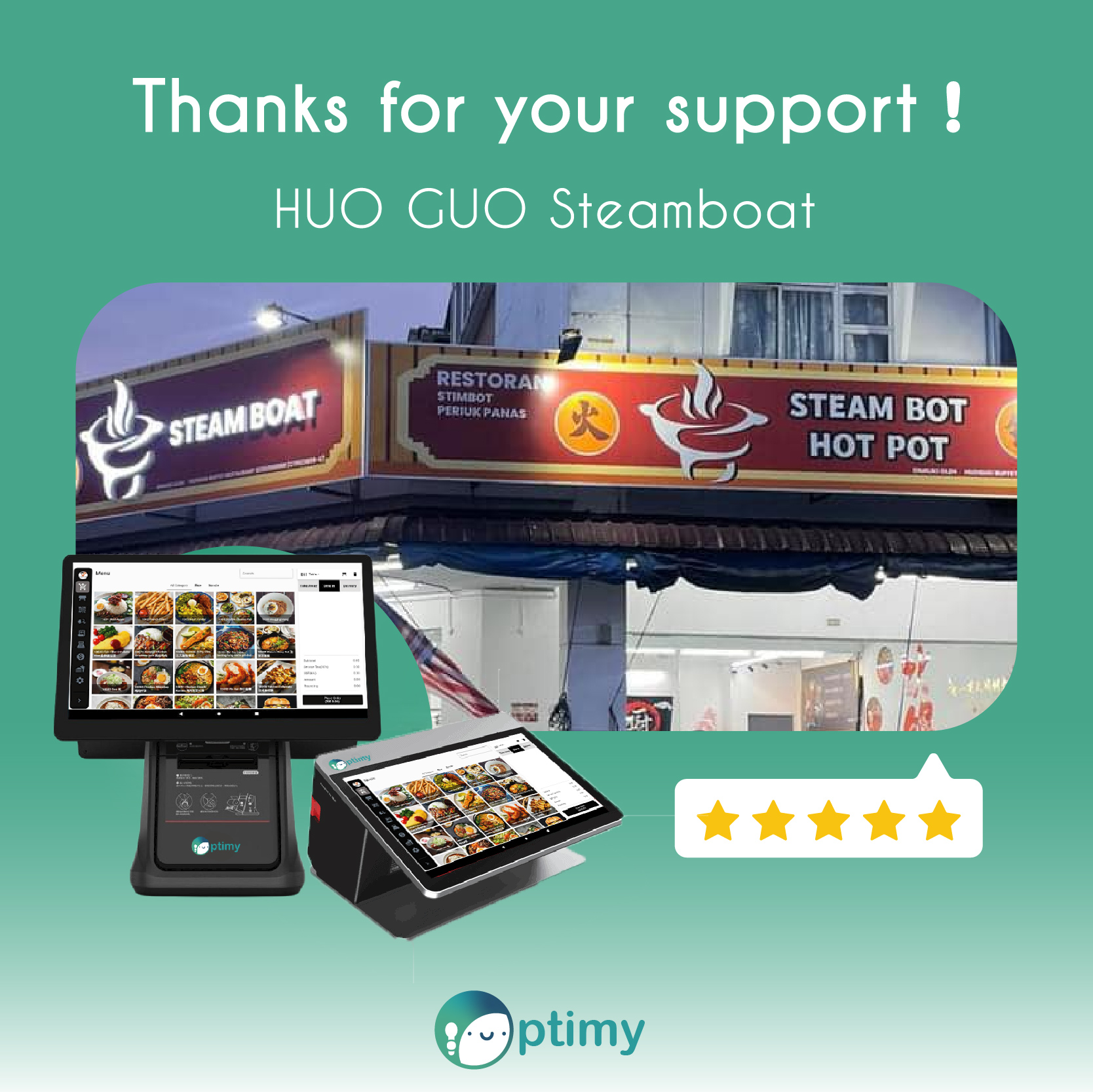 Your One Stop F&B Solution - Optimy POS